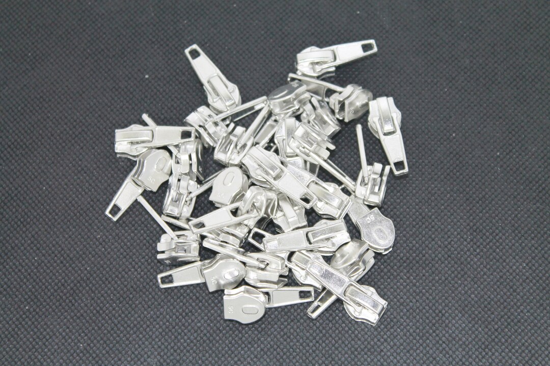 Slider, Zipper Number 5 for Plastic Zippers With Spiral Teeth Black and ...