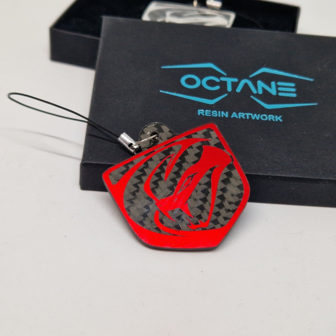 Carbon Fiber Keychain Keyring Style Dodge Viper Stryker Carbon Fiber ...