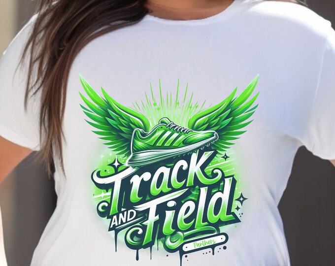 Custom Airbrushed Track and Field Spirit Wear T-shirts. - Etsy