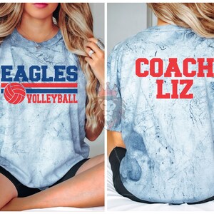 Custom Personalized Volleyball Spirit Wear With Name & Number on the ...