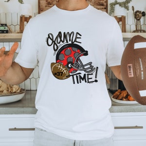 Game Time Football Spirit Wear T-shirts With Custom Player's Number. - Etsy