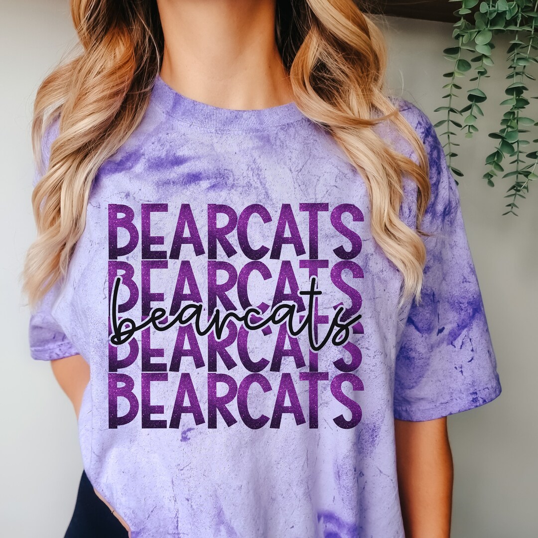 Custom Bearcats Mascot School Spirit Comfort Colors Color Blast Tees ...