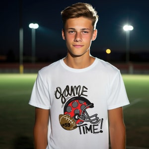 Game Time Football Spirit Wear T-shirts With Custom Player's Number. - Etsy