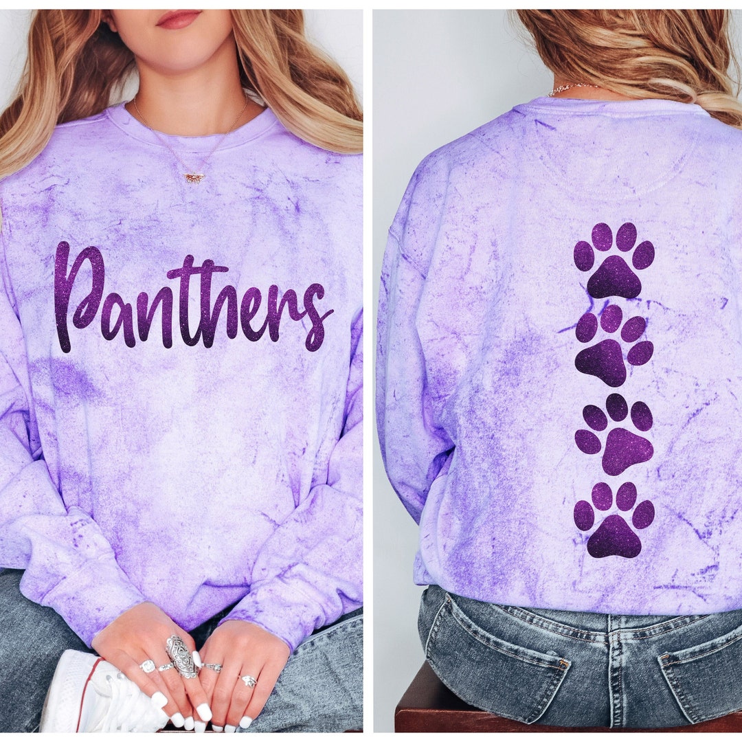 Custom Panthers Spirit Wear on Comfort Colors Color Blast T-shirts ...