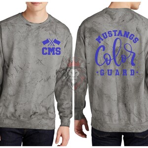 Custom Color Guard Spirit Wear on Comfort Colors Color Blast T-shirts ...