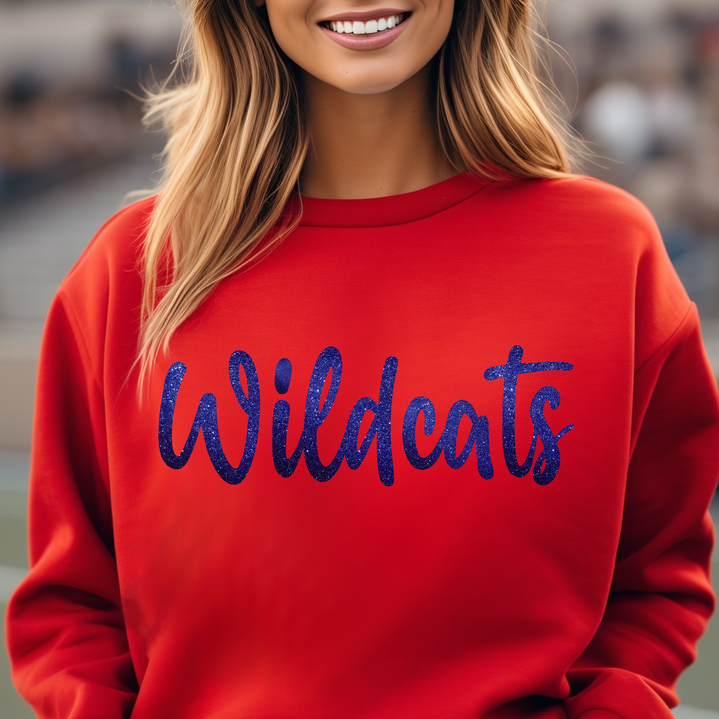 Custom Cursive Mascot School College Team Spirit Wear Long Sleeve Shirt ...