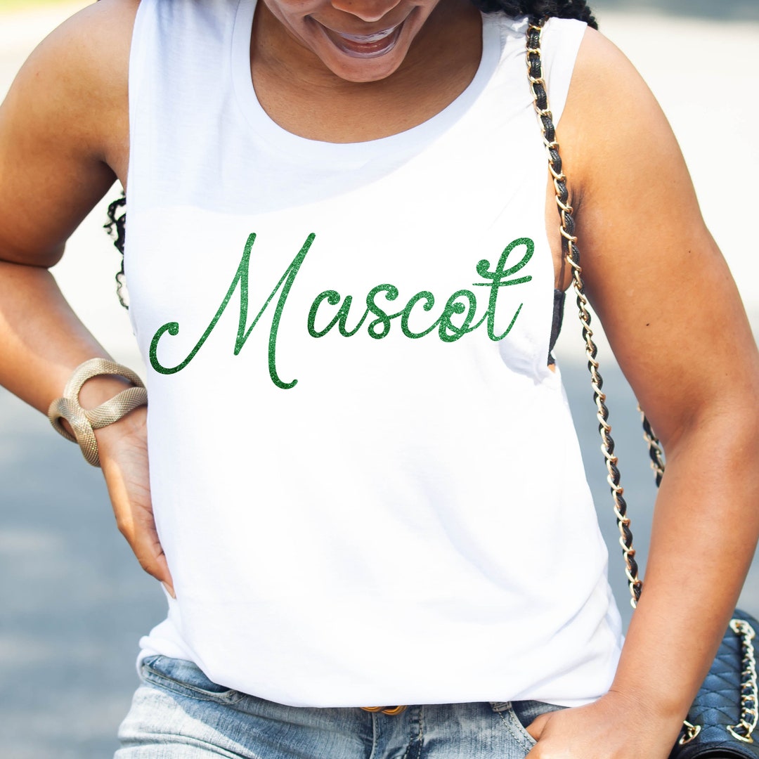 Custom Cursive School Mascot Bella Canvas Muscle Tank Tops. - Etsy
