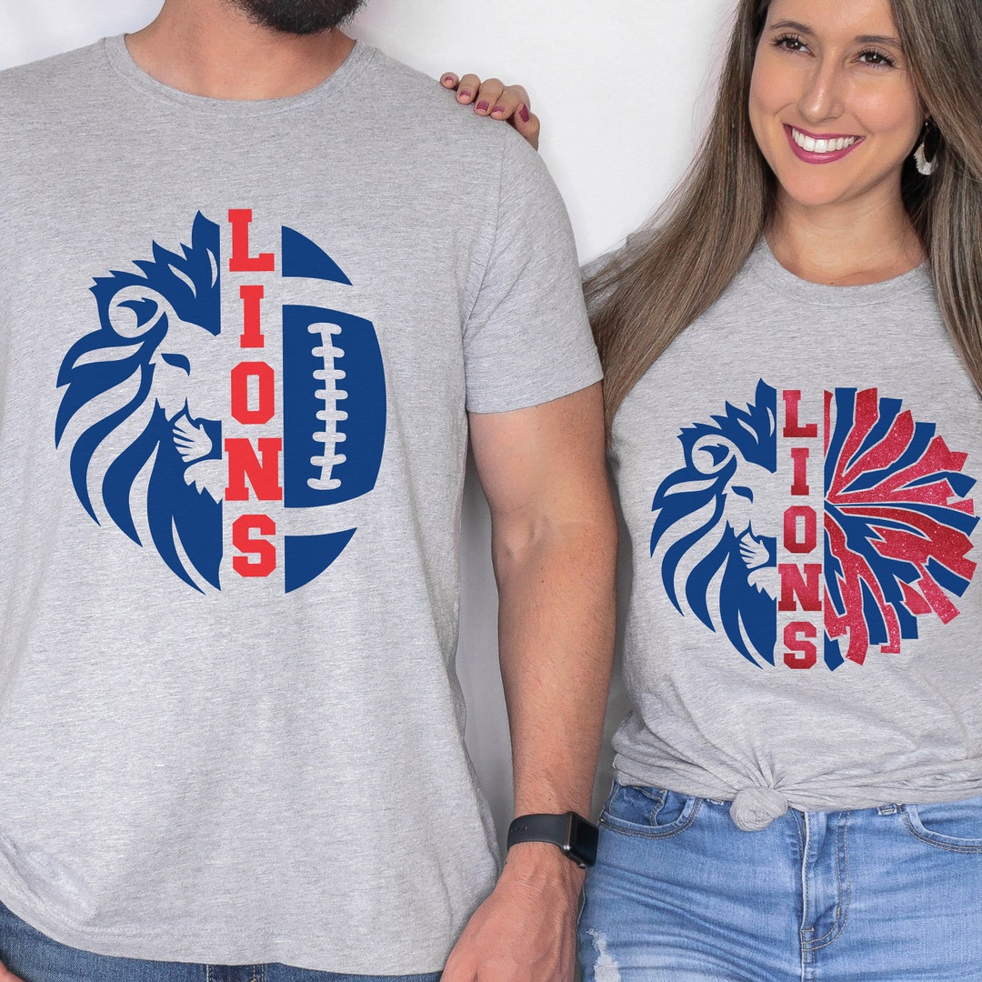 Custom Lions Sports Mascot Spirit Wear Shirts, Sweatshirts, & Hoodies ...