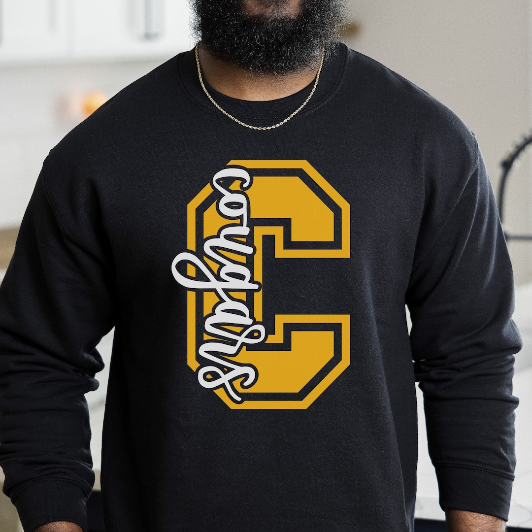 Custom Cougars School Team Mascot Spirit Wear on Tees, Sweatshirts ...