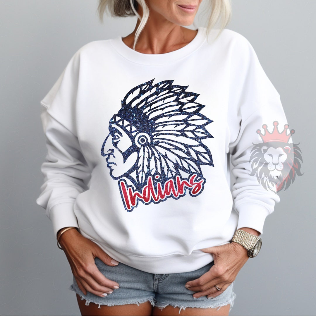 Custom Indians School Mascot Spirit Wear Shirts,sweatshirts, & Hoodies ...