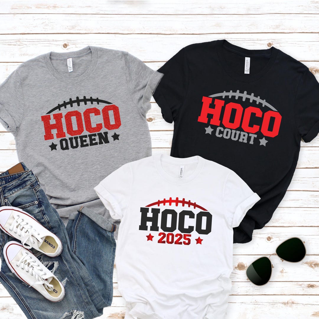 Custom HOCO 2025 Spirit Wear: Personalized Name & Number T-shirt ...