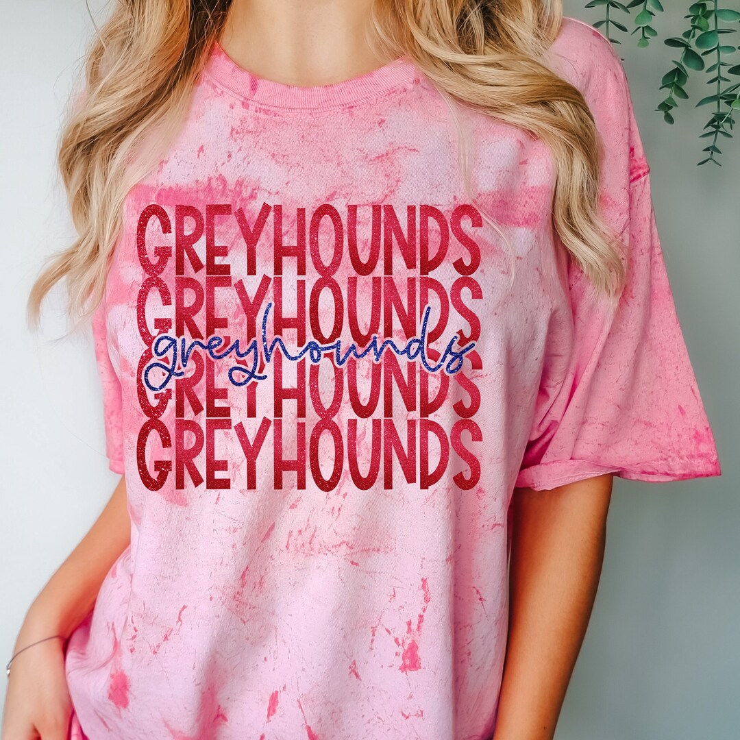 Custom Greyhounds Mascot School Spirit Comfort Colors Color Blast Tees ...