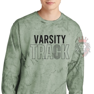 Custom & Personalized Track Spirit Wear on Comfort Colors Color Blast T ...