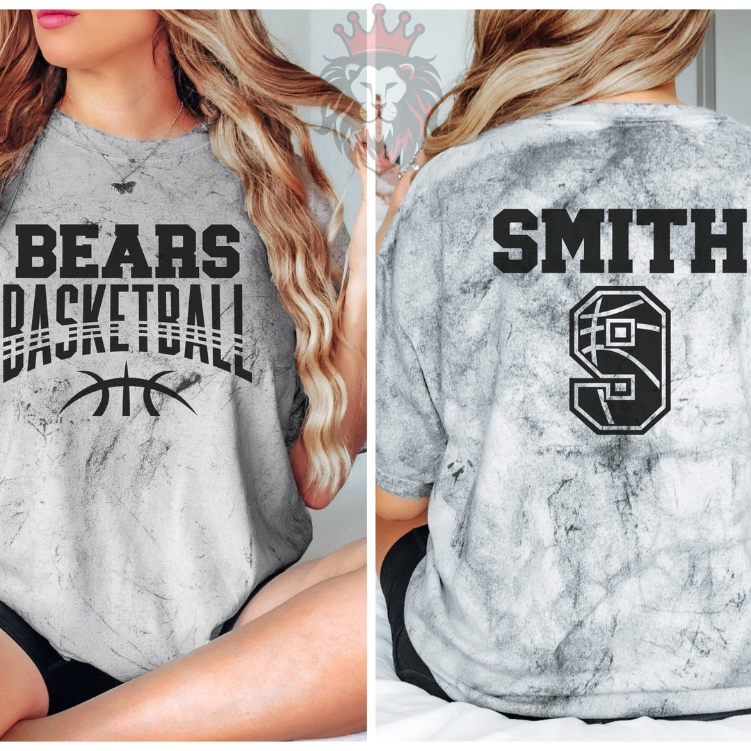 Custom Basketball Spirit Wear on Comfort Colors Color Blast T-shirts ...
