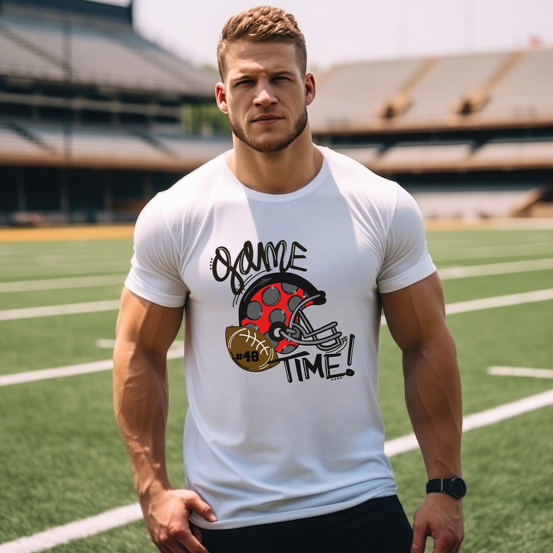 Game Time Football Spirit Wear T-shirts With Custom Player's Number. - Etsy