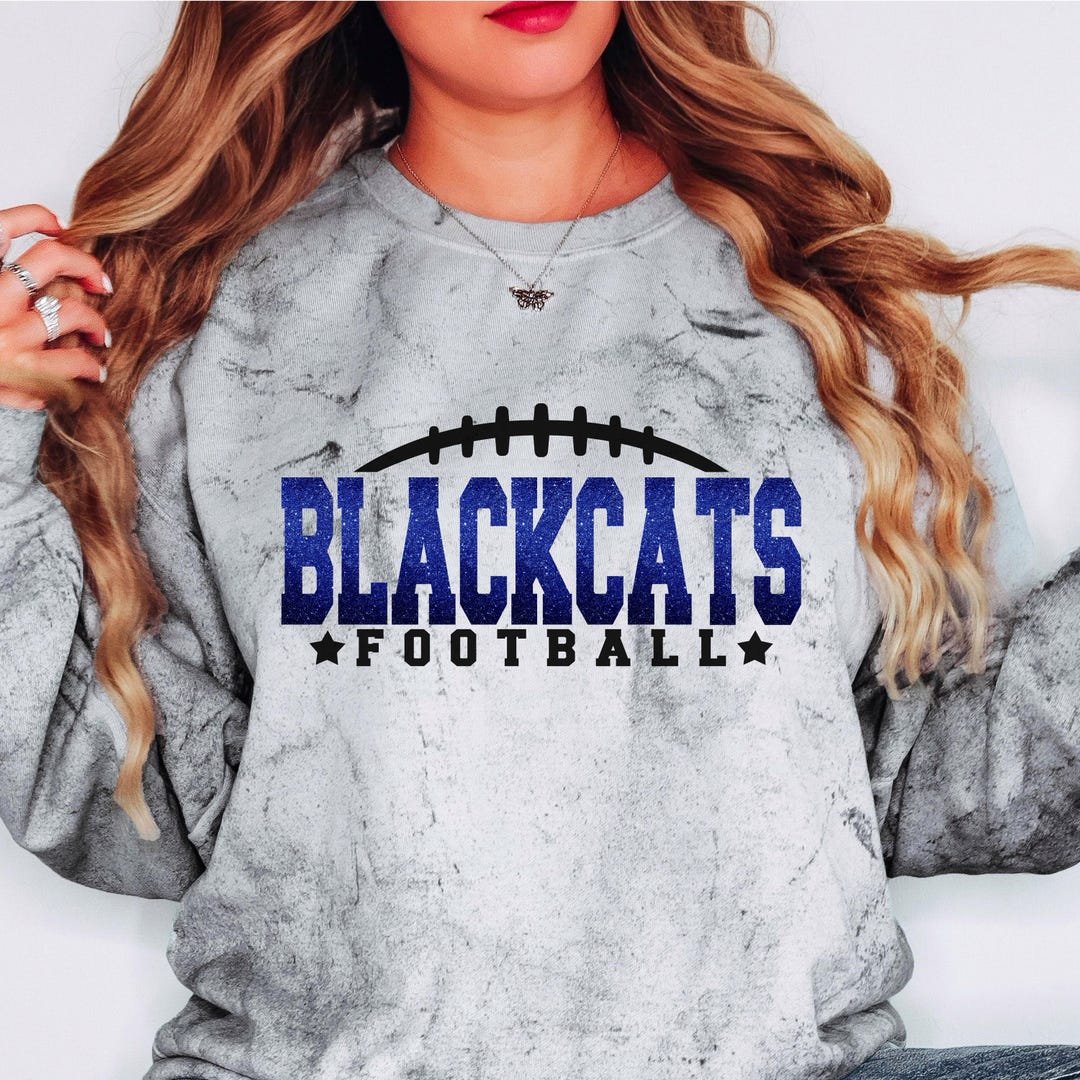 Custom Football Spirit Wear on Comfort Colors Color Blast T-shirts ...
