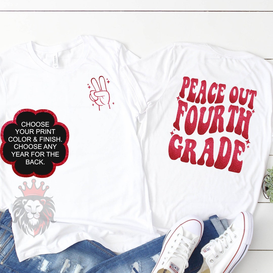 Groovy Peace Out Last Day of School Shirts for Girls, Boys, Teachers ...