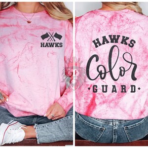 Custom Color Guard Spirit Wear on Comfort Colors Color Blast T-shirts ...