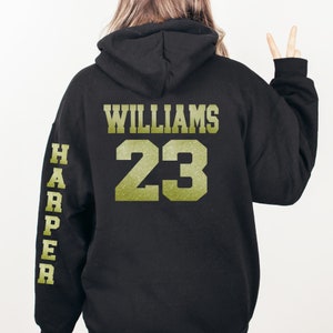 Basketball Spirit Wear Sweaters With Name on Sleeve and Name and Number ...