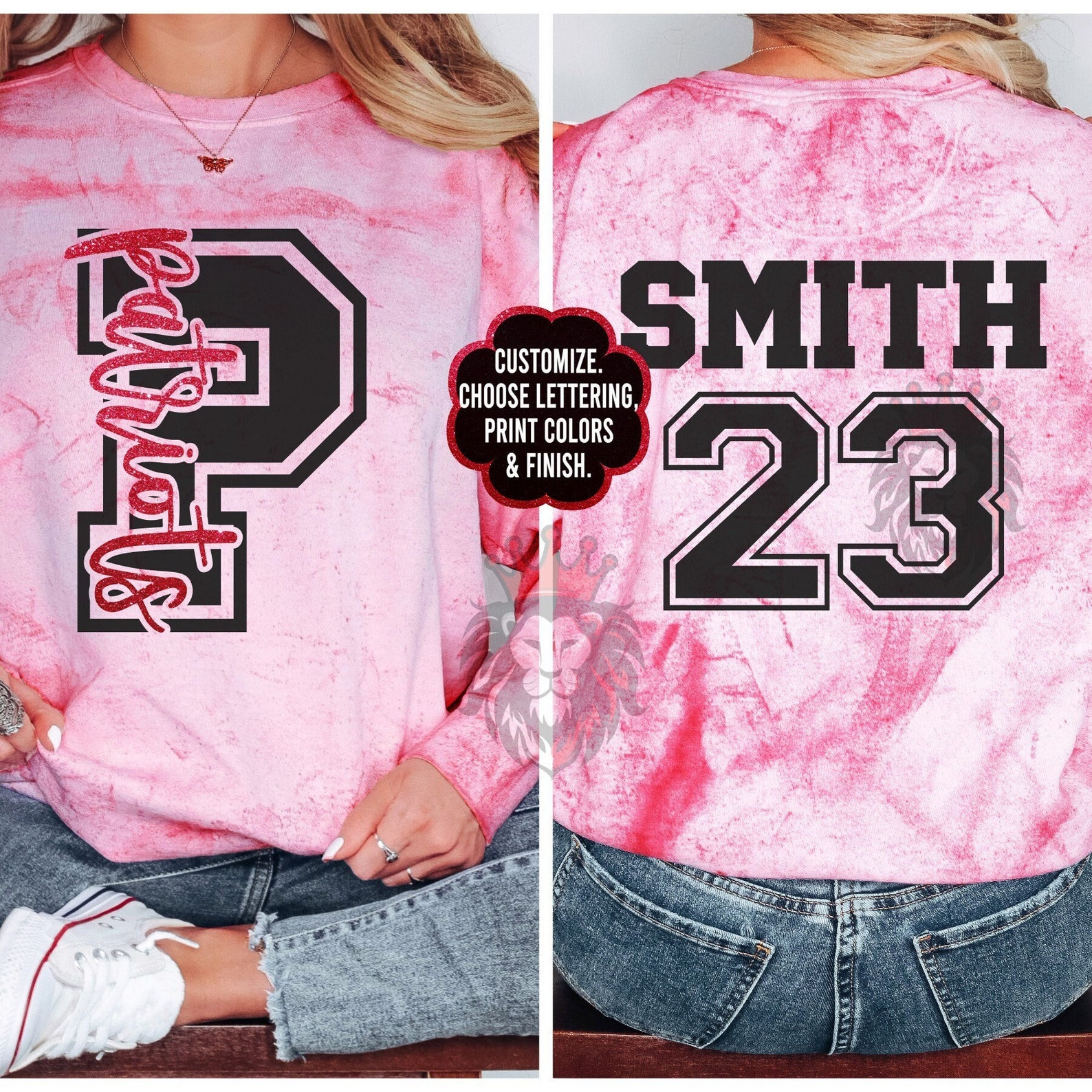 Custom Patriots Spirit Wear on Comfort Colors Color Blast T-shirts ...