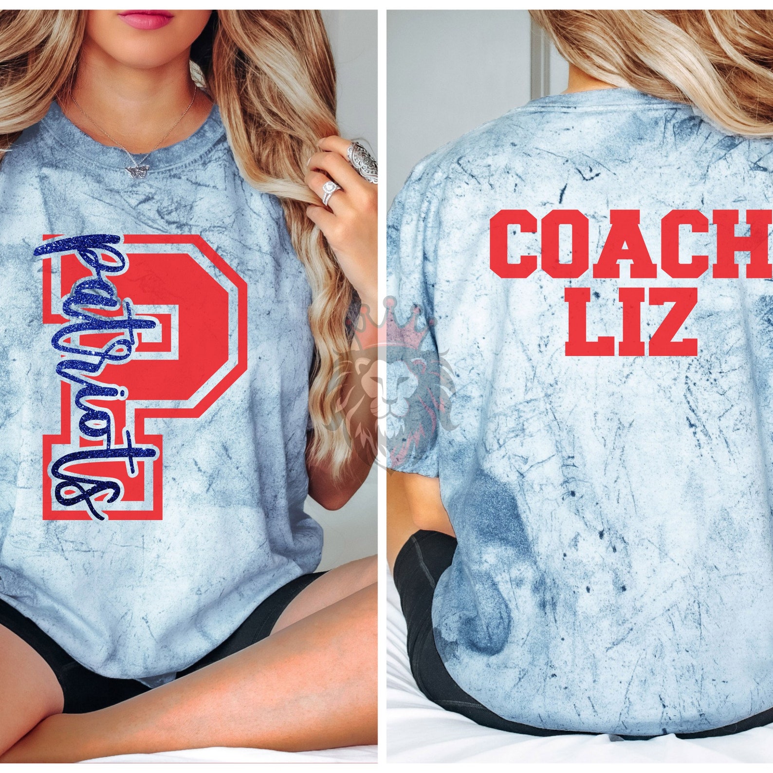 Custom Patriots Spirit Wear on Comfort Colors Color Blast T-shirts ...