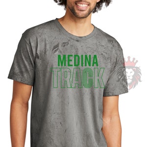 Custom & Personalized Track Spirit Wear on Comfort Colors Color Blast T ...