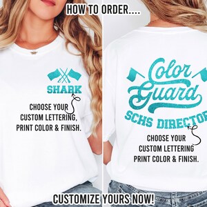 Custom Color Guard Spirit Wear T-shirts, Sweatshirts, or Hoodies. - Etsy