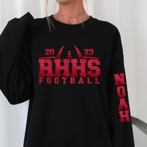 Custom Personalized Football Spirit Wear on Long Sleeve Tees ...