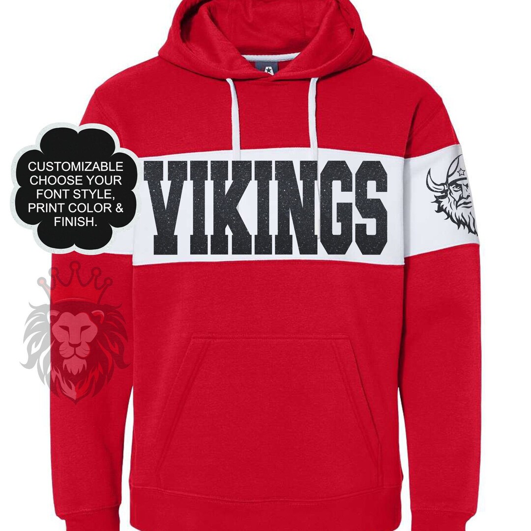 Custom & Personalized Vikings Hoodies for Sports Teams, Teaches ...