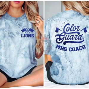 Custom Color Guard Spirit Wear on Comfort Colors Color Blast T-shirts ...