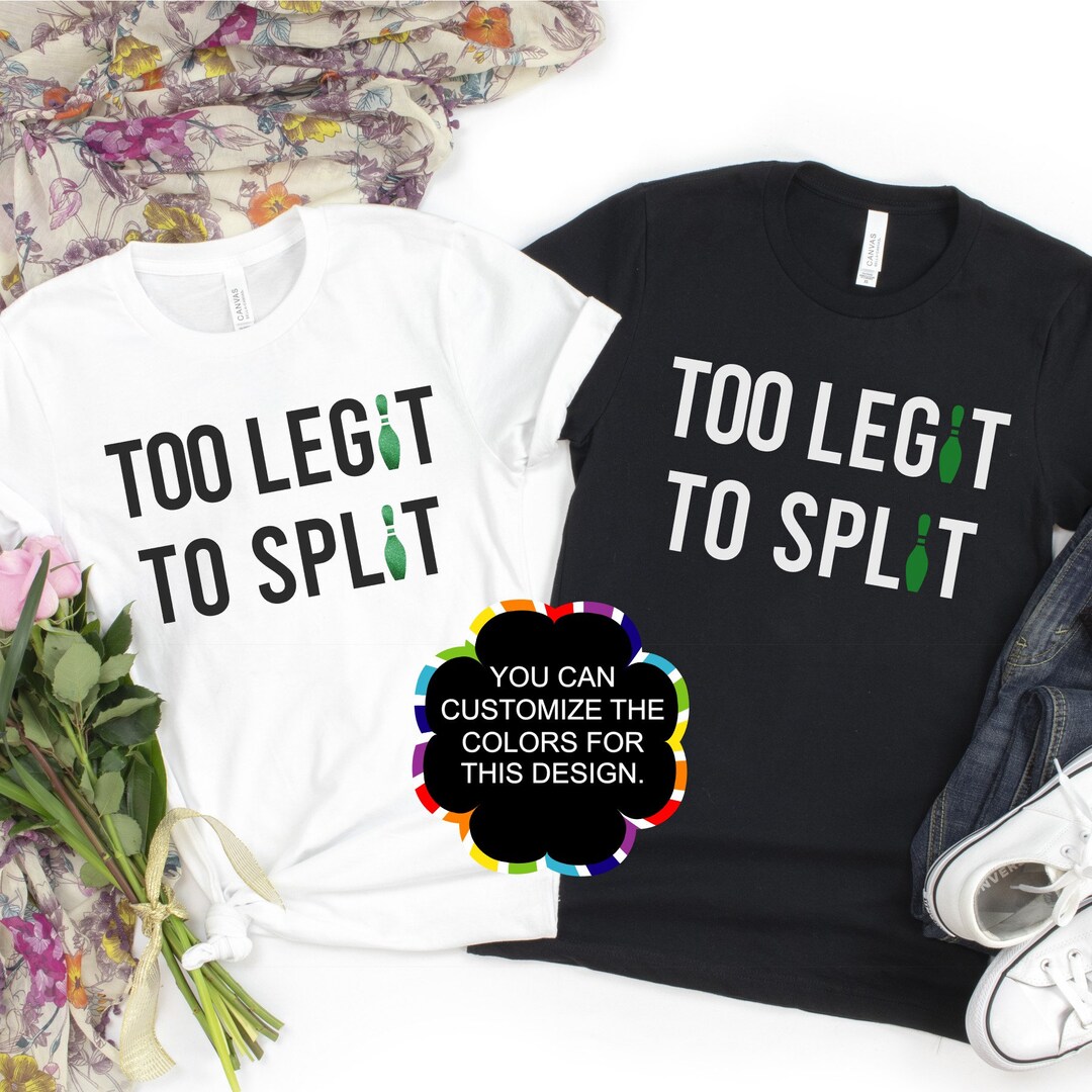 Custom 'too Legit to Split' Bowling Wedding Shirts - Etsy