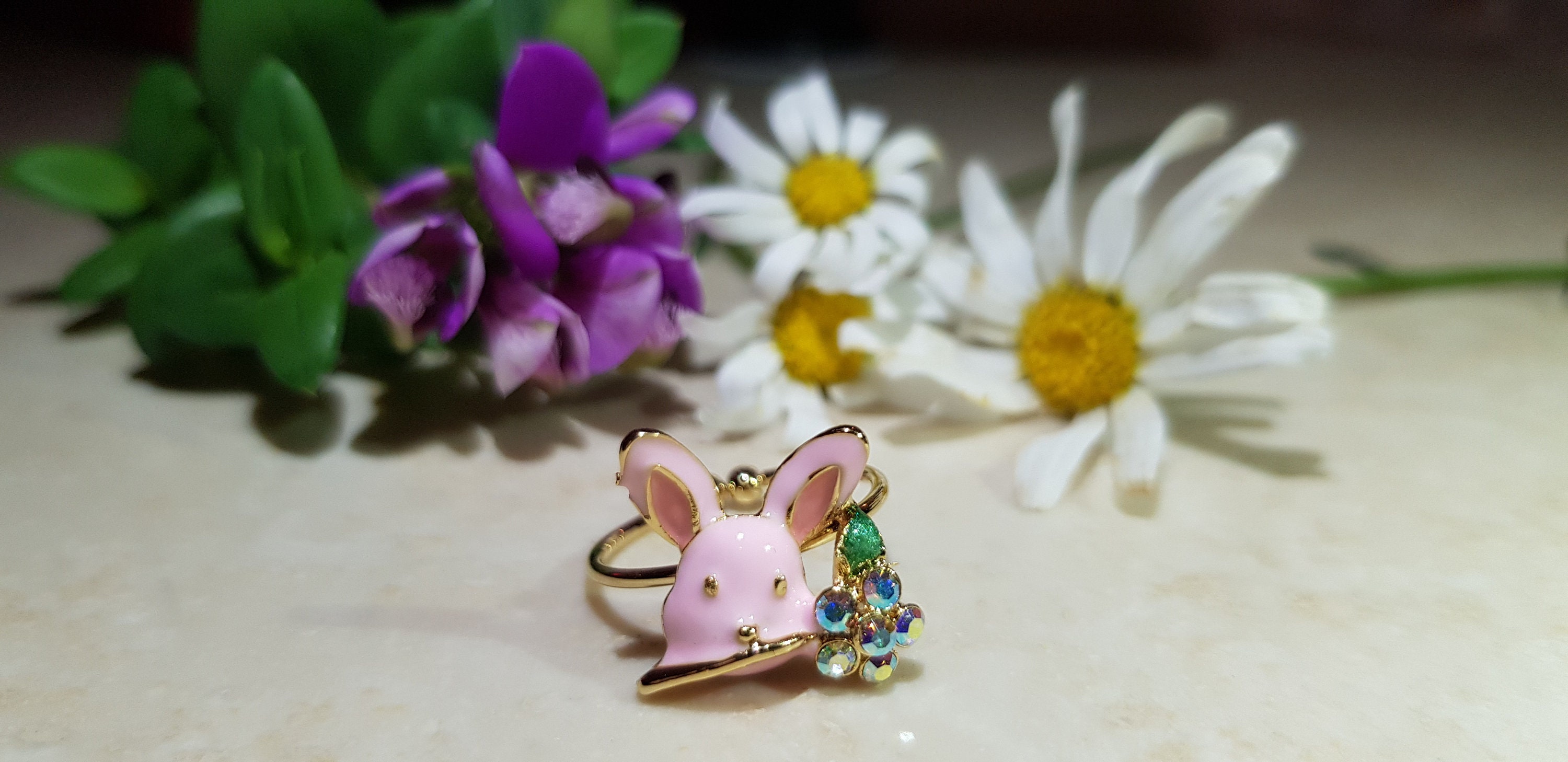 Cute Gold Delicate Fairy Flower Butterfly Rabbit Adjustable Fabulous ...