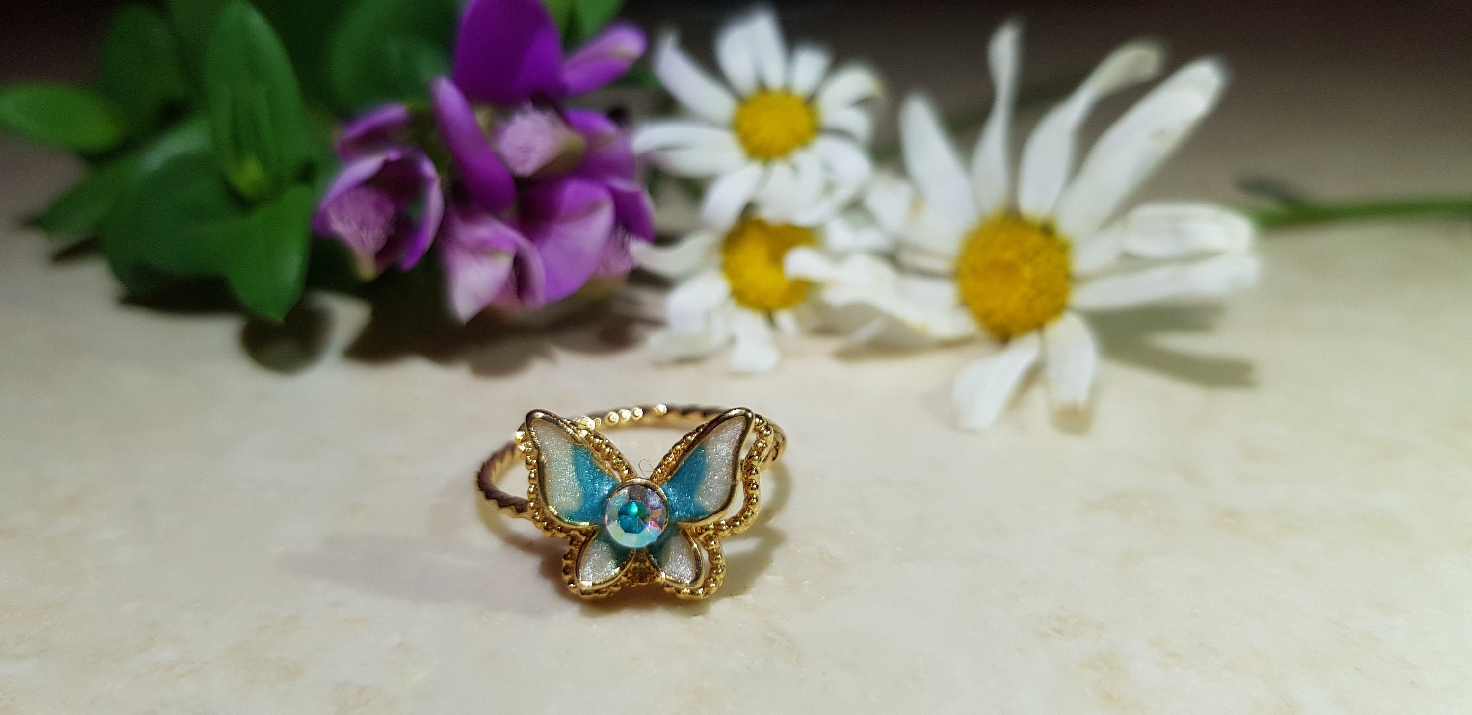 Cute Gold Delicate Fairy Flower Butterfly Rabbit Adjustable Fabulous ...