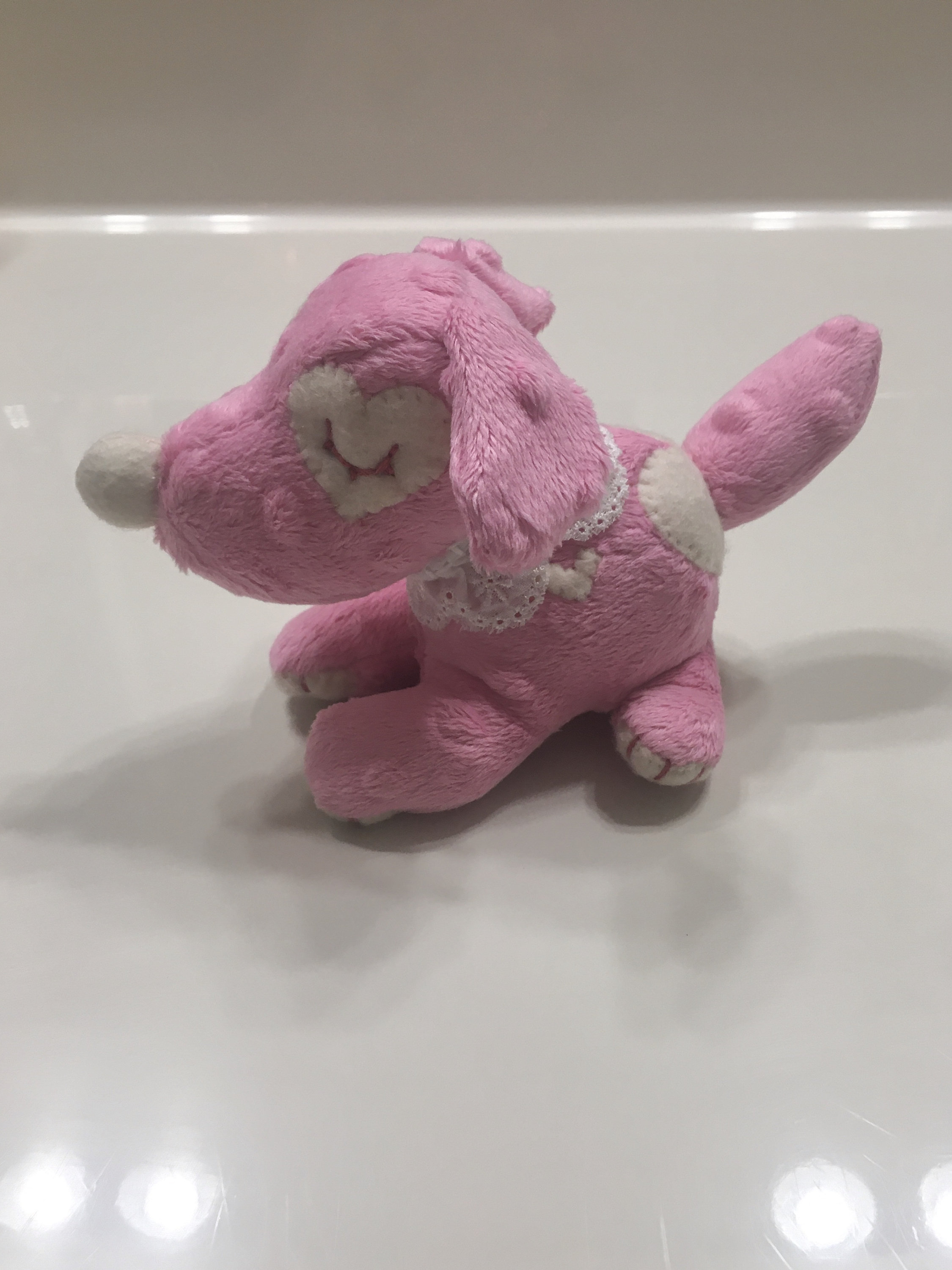 Small Baby Pink Dog Plush - Etsy