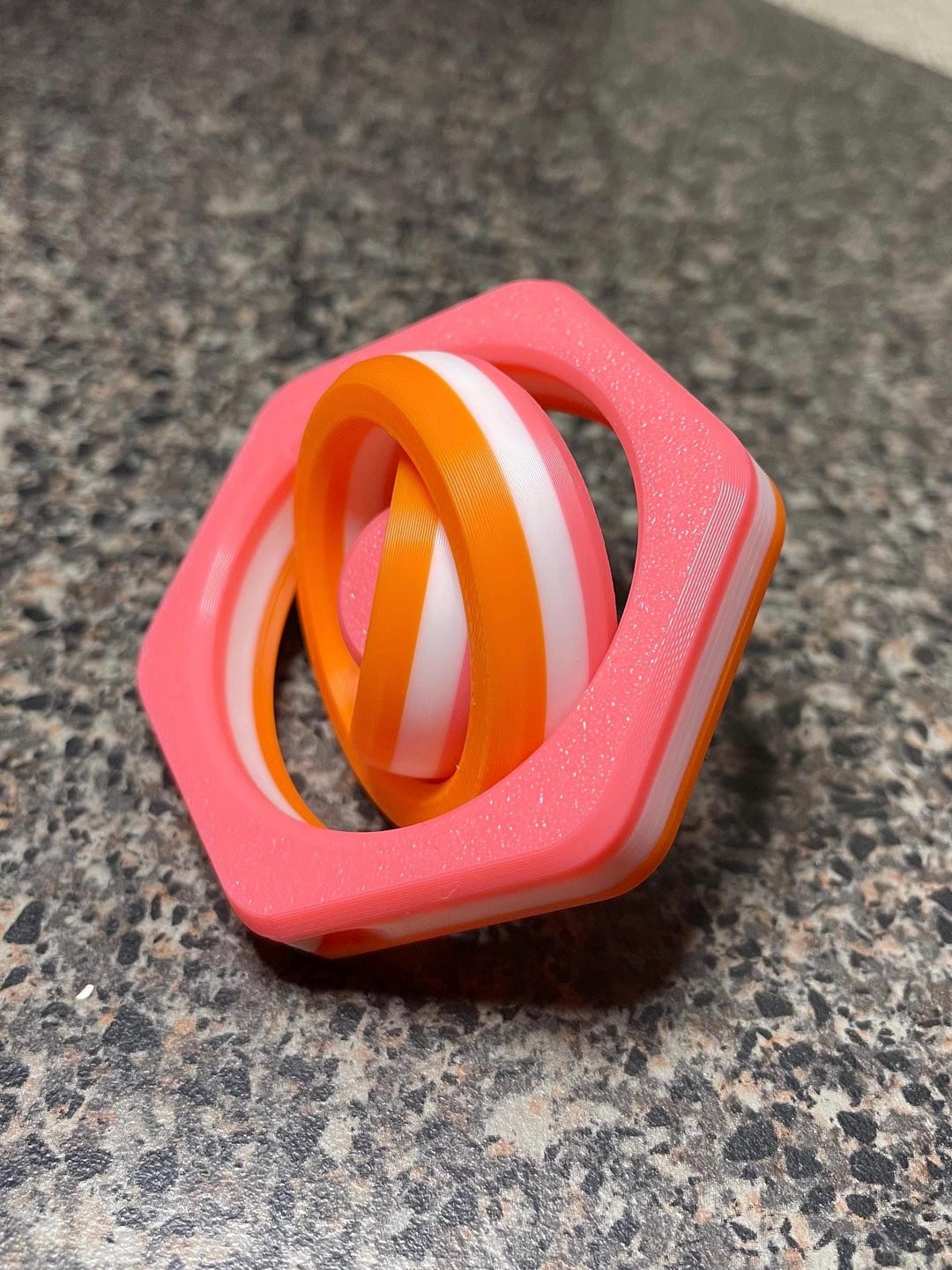 Pink/orange Fidget Spinner - Etsy