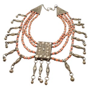 Antique Massive Yemenite Silver Islamic Filigree Multi-strand Beads ...