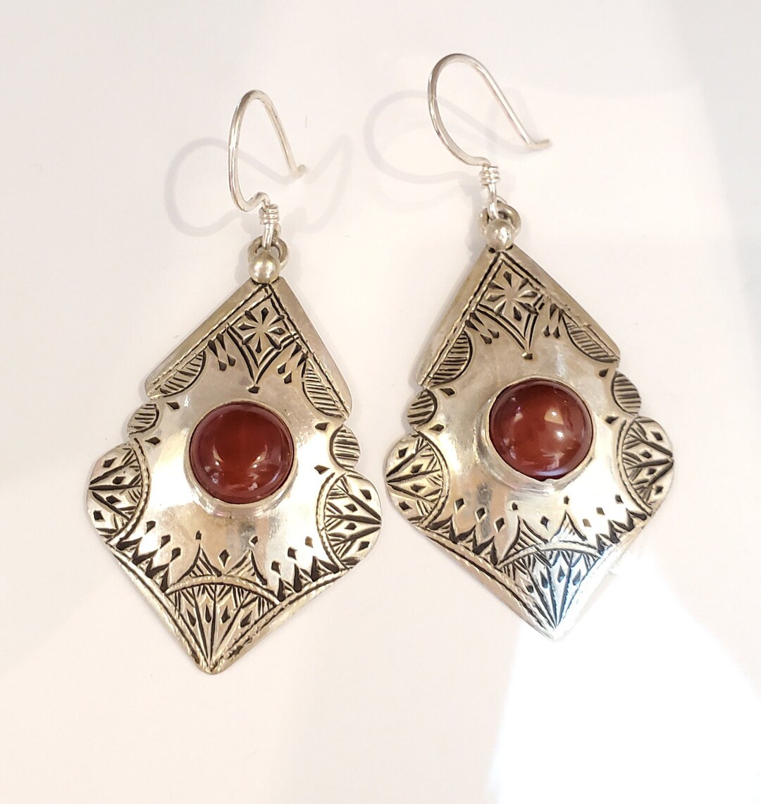 Moroccan Berber Sterling Silver Dangle Earrings Silver 925,berber ...