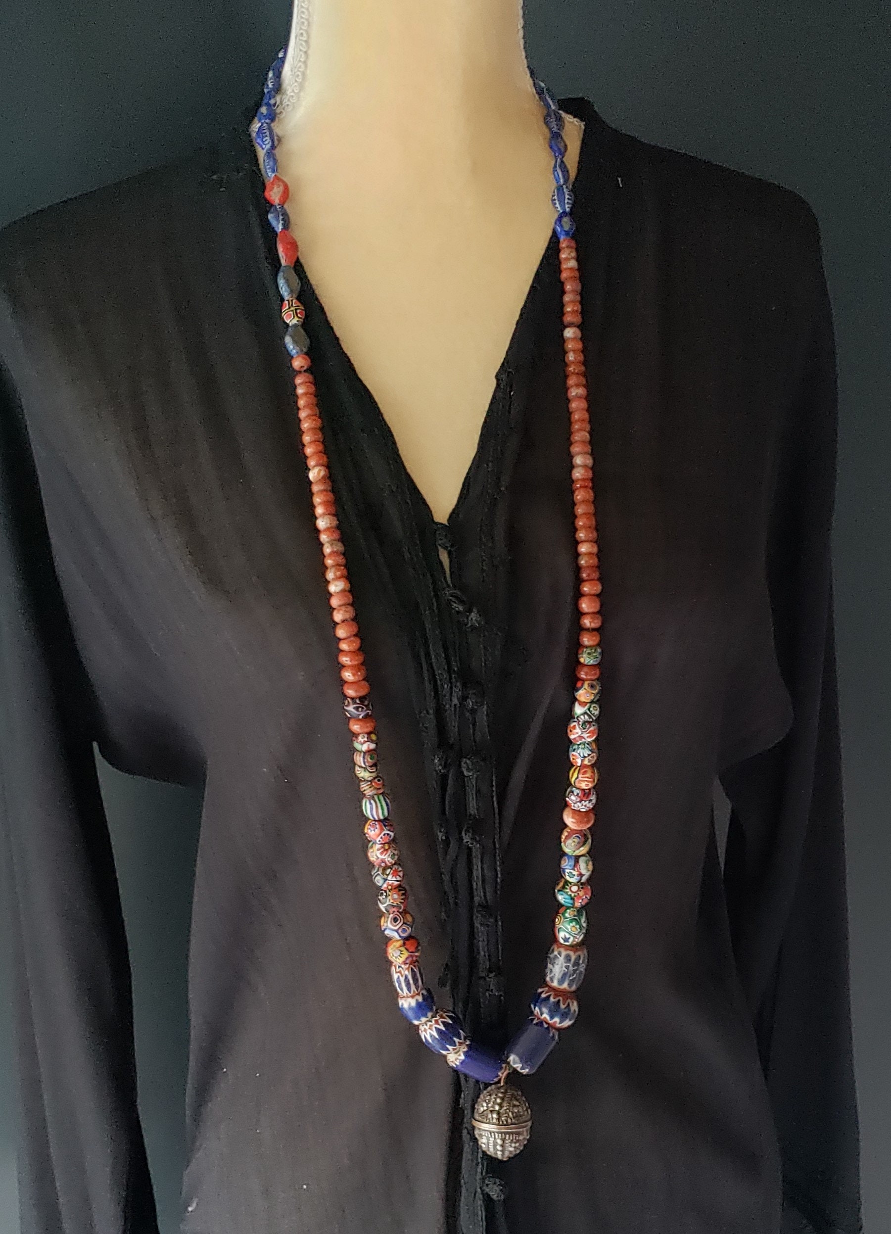 Antique Seven Layer Chevron Venetian Millefiori Kiffa Agate - Etsy