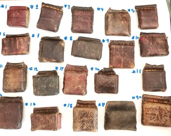 1 Old Ethiopian Leather Healing Scroll Protection Amulet Large Size ...