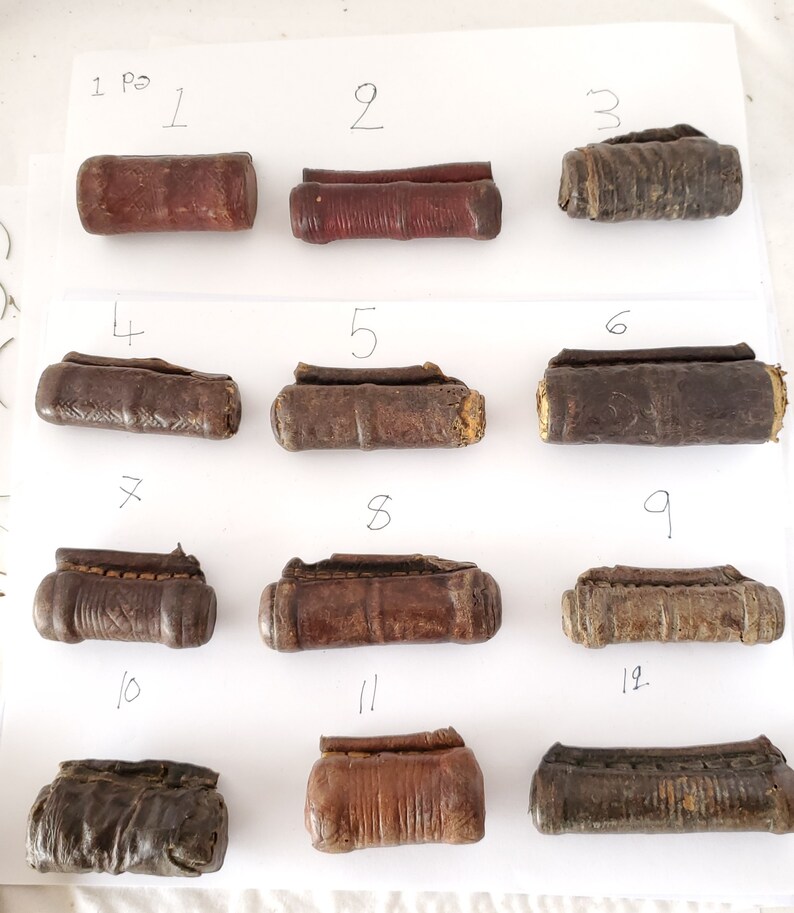 1 Old Ethiopian Leather Healing Scroll Protection Amulet Large | Etsy