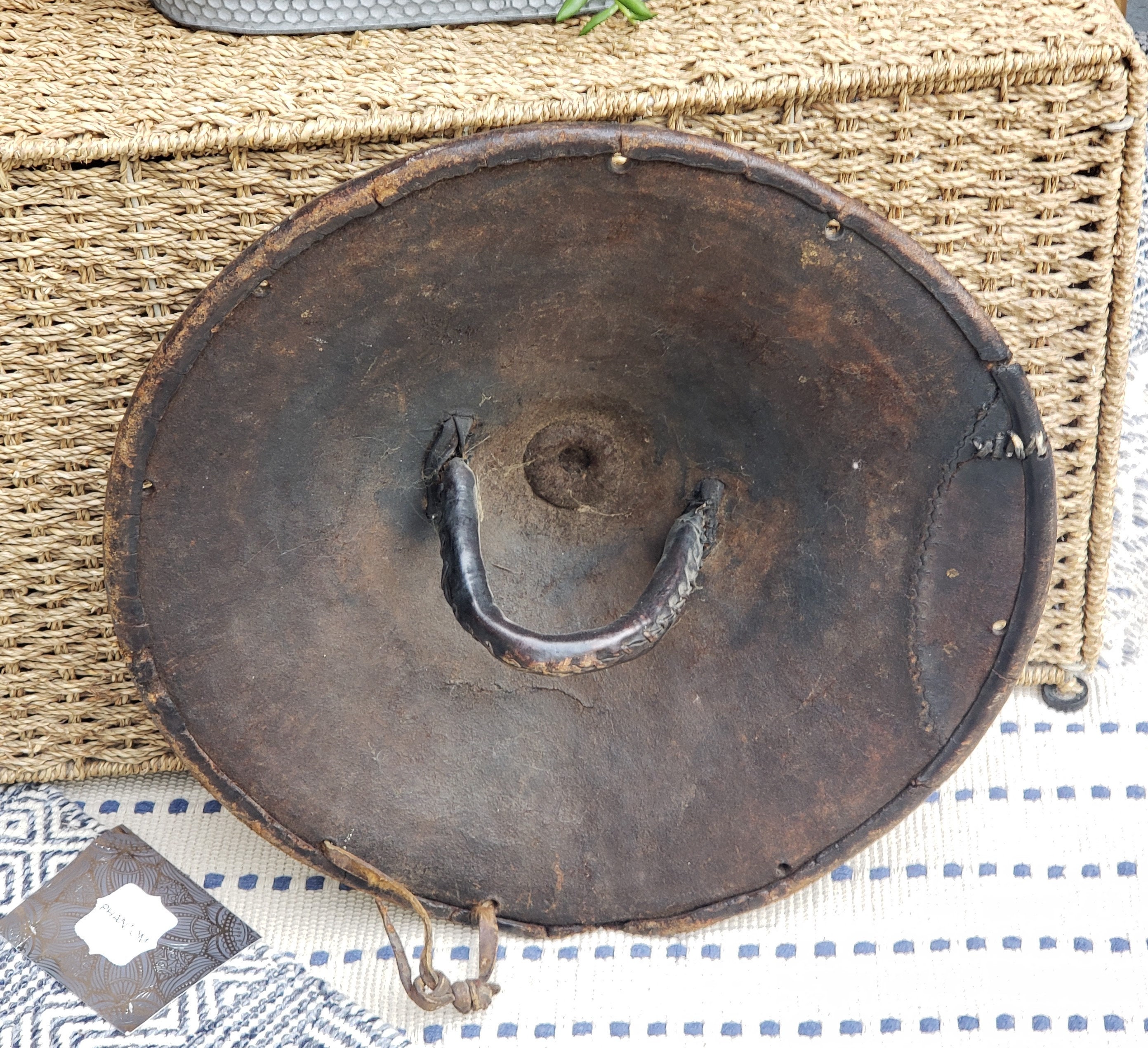 Wicker And Leather Shields