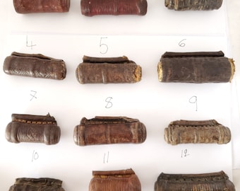 1 Old Ethiopian Leather Healing Scroll Protection Amulet Large Size ...