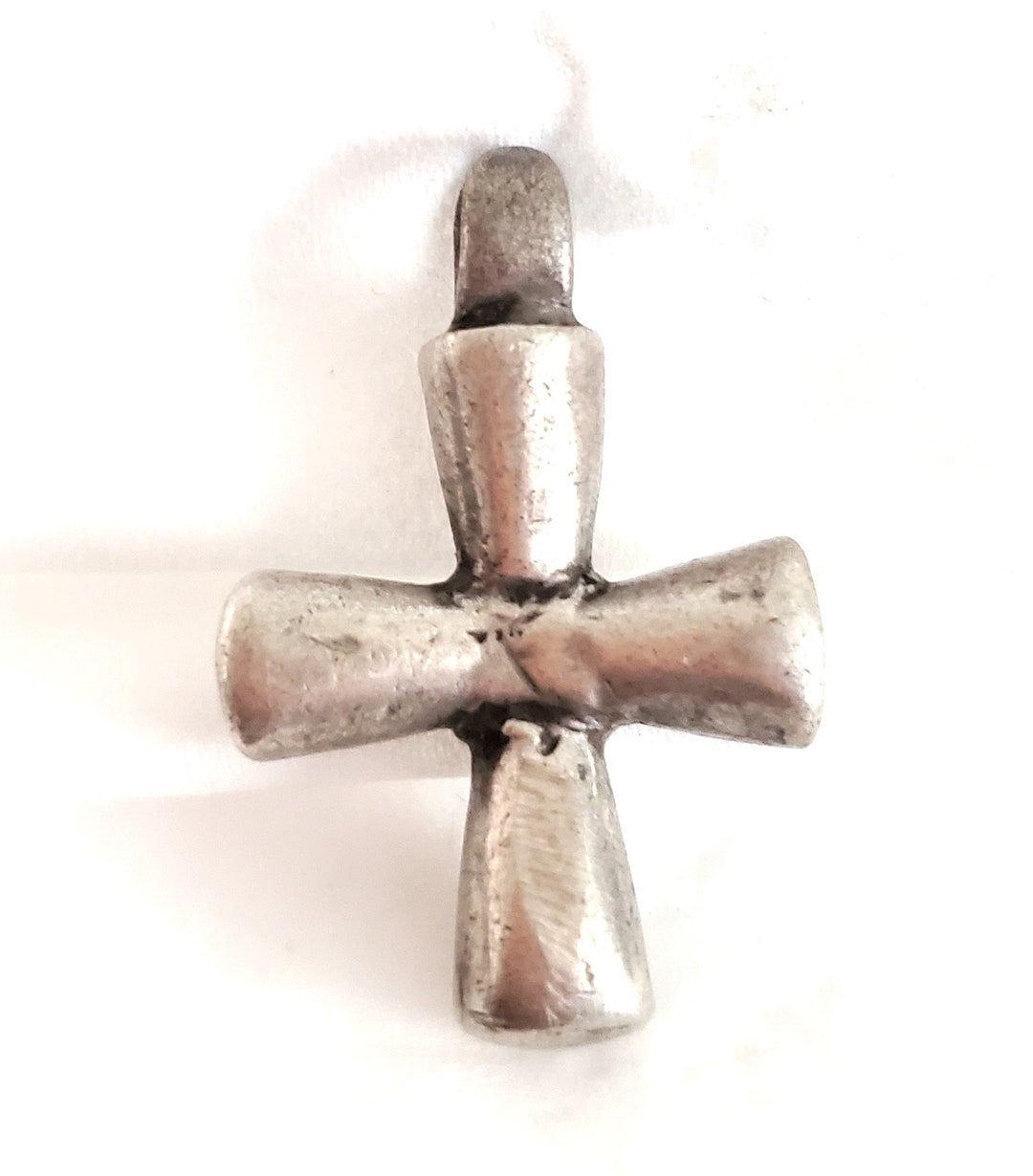 Antique Ethiopian Christian Silver Cross Pendant,amulet Pendant,genuine ...
