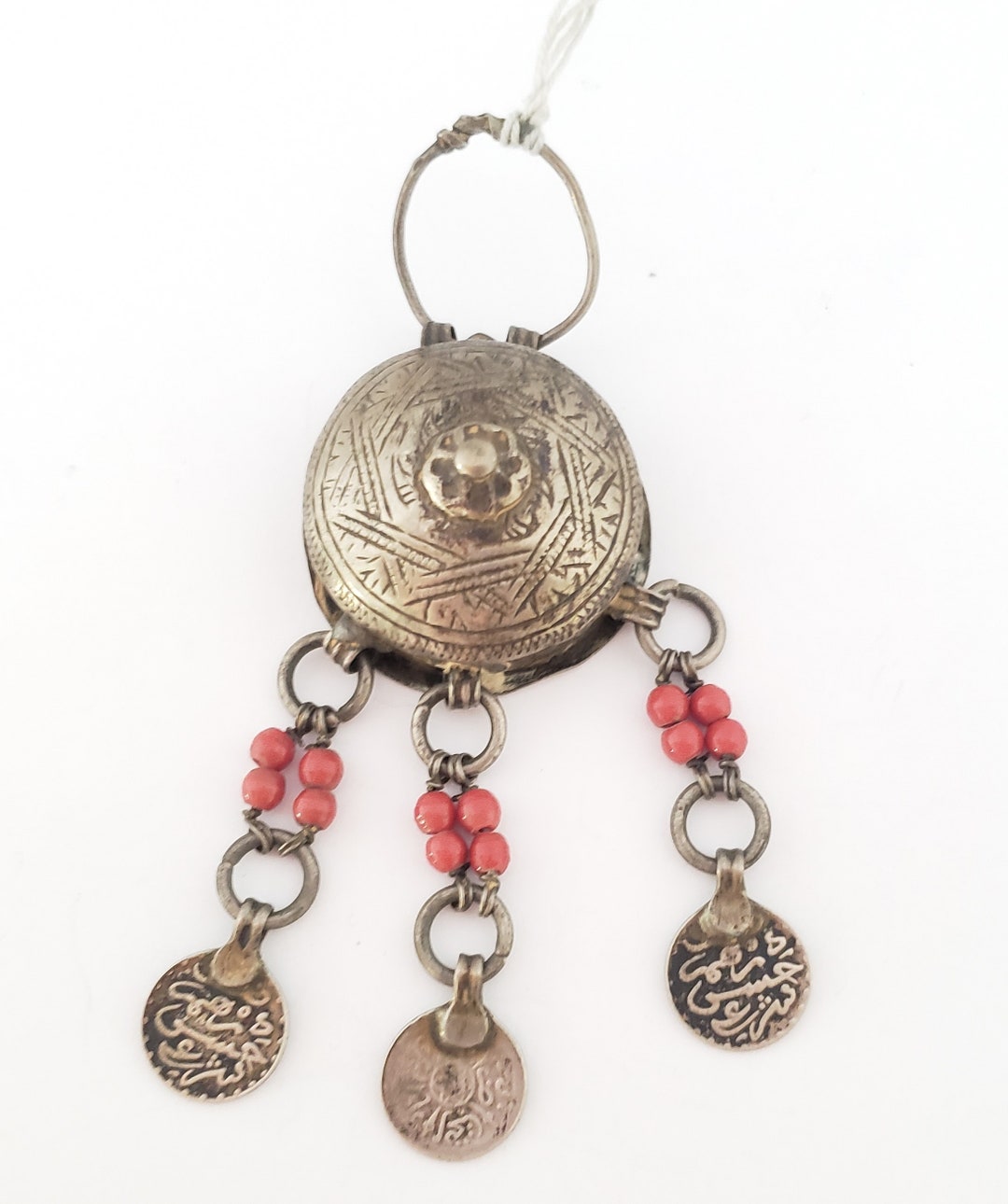 Antique Moroccan Sterling Silver Talisman Box Pendant: Berber Amulet ...