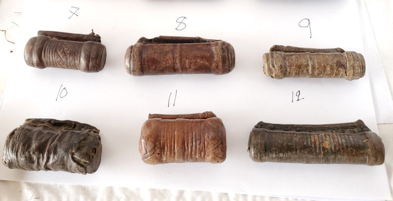 1 Old Ethiopian Leather Healing Scroll Protection Amulet Large | Etsy