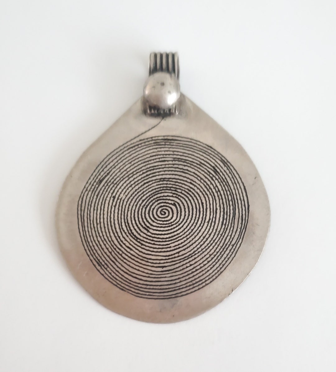 Moroccan Berber Old Spiral Pendant Sterling Silver 925, Berber Amulet ...