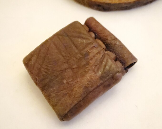 1 Old Ethiopian Leather Healing Scroll Protection Amulet Large Size ...