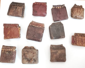 1 Old Ethiopian Leather Healing Scroll Protection Amulet Large Size ...