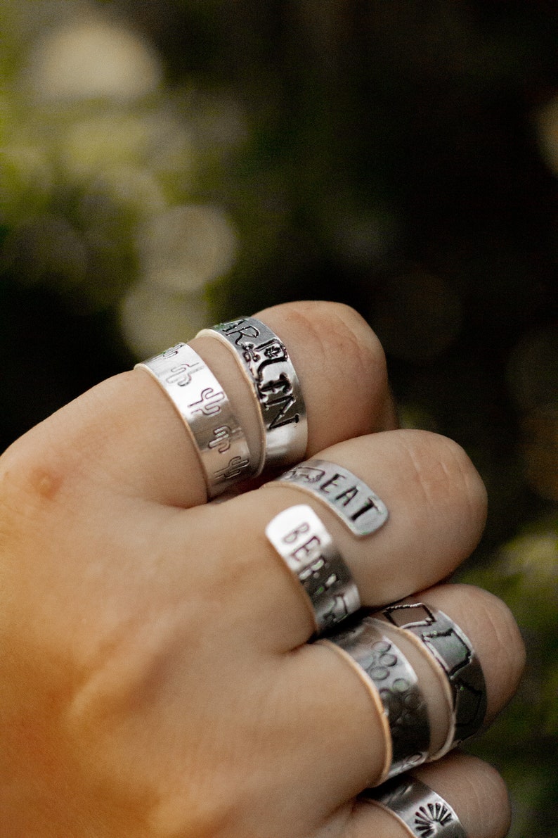 CUSTOM Ring Western Ring Western Wrap Ring Personalized | Etsy