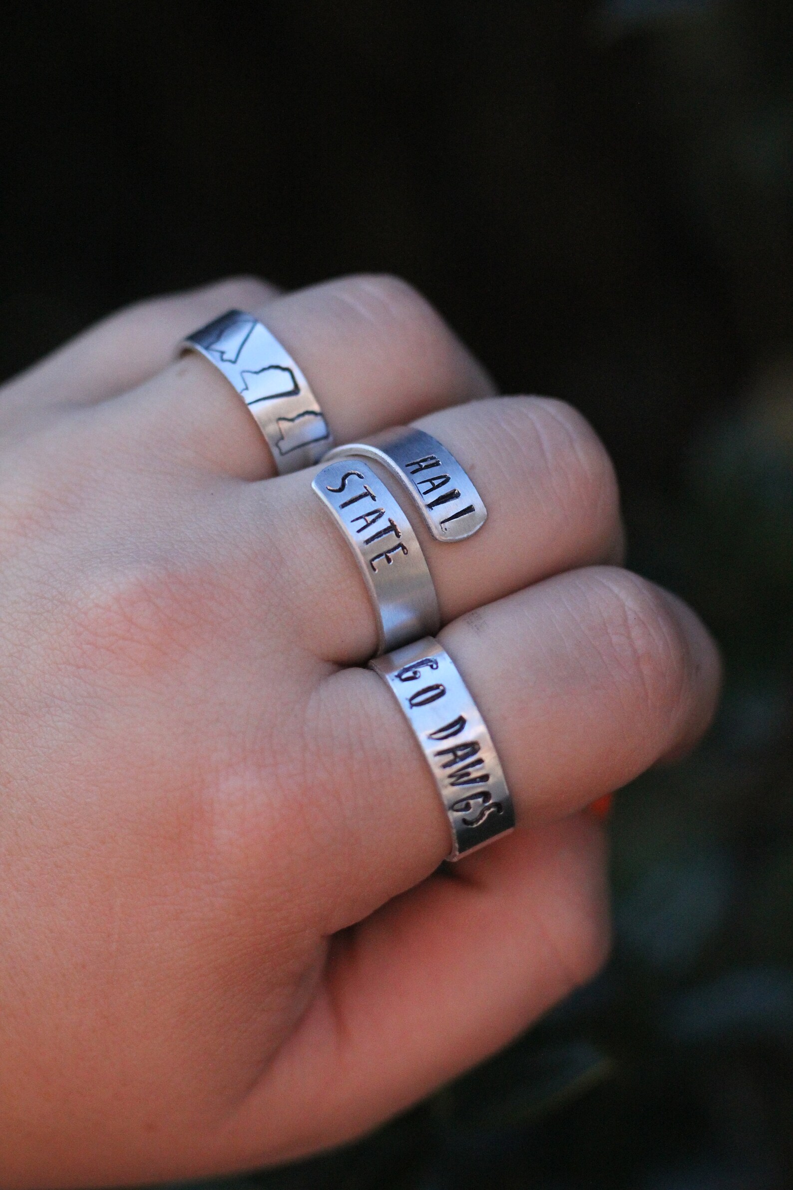 CUSTOM Ring Western Ring Western Wrap Ring Personalized - Etsy